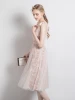 Chic / Beautiful Beige Homecoming Graduation Dresses 2021 A-Line ...