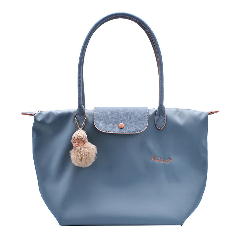 Fashion Navy Blue Tote Bag Shoulder Bags Handbag 2021 Canvas Casual ...