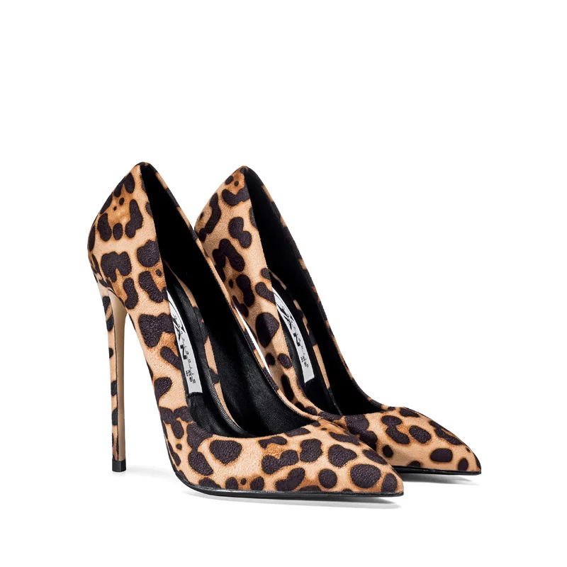 Fashion Tan Evening Party Leopard Print Pumps 2020 12 cm Stiletto Heels ...
