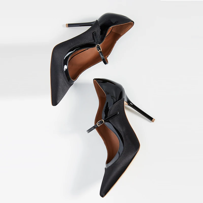 Flotte Sorte Casual Pumps 2021 10 cm Stiletter Spidse Tå Pumps