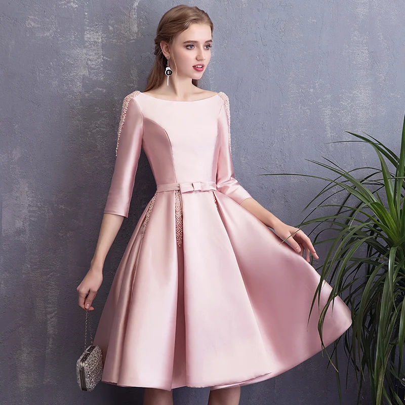 Chic / Beautiful Candy Pink Homecoming Graduation Dresses 2018 A-Line ...