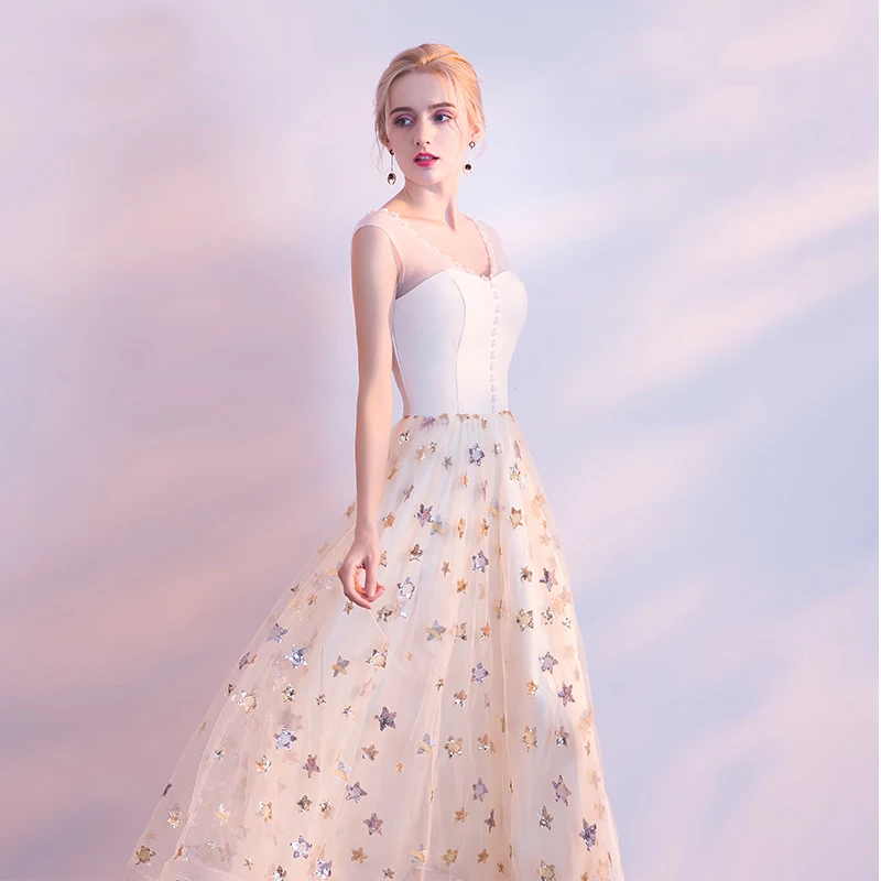 Elegant Champagne Homecoming Graduation Dresses 2017 A-Line / Princess ...