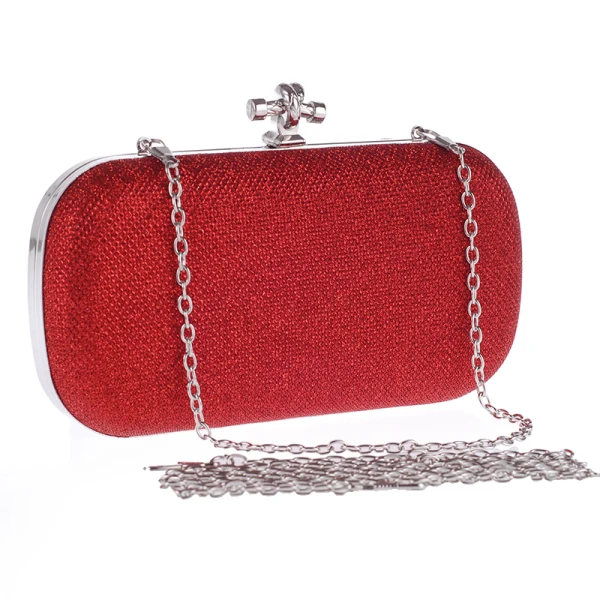 Modest / Simple Red Metal Clutch Bags 2018