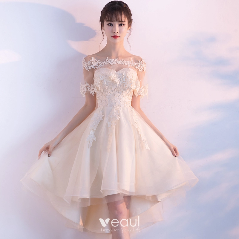 Affordable Chic / Beautiful Graduation Dresses 2017 Lace Appliques ...