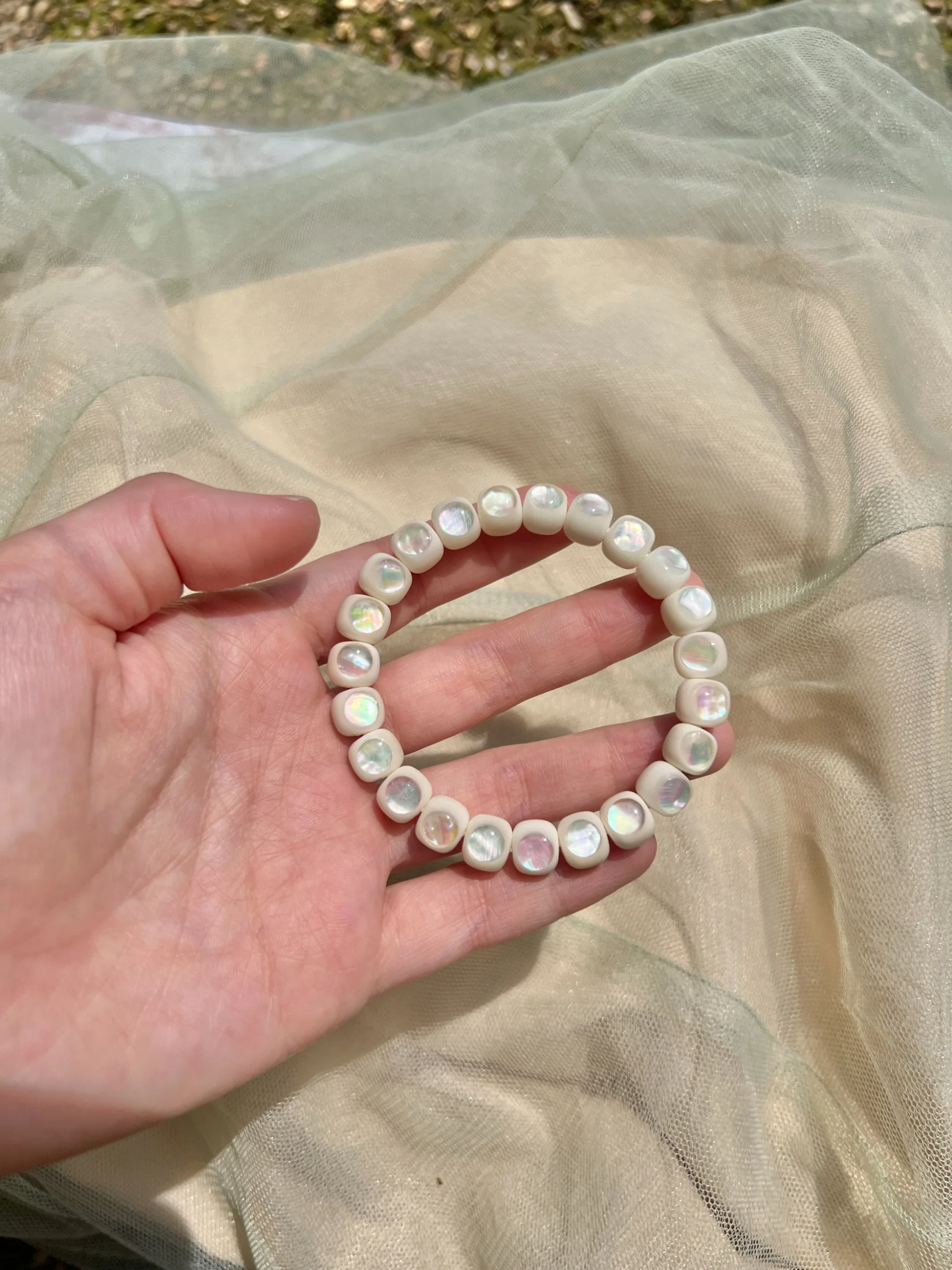 Snygga / Fina Elfenben Handgjort Bodhi Armband 2025