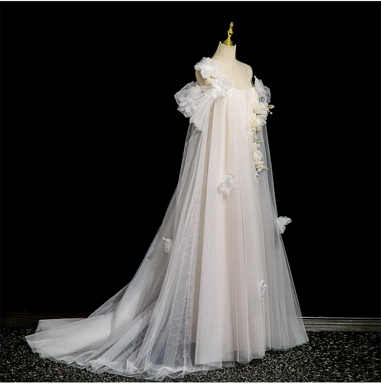 Charming White Appliques Prom Dresses 2025 A-Line / Princess Spaghetti ...