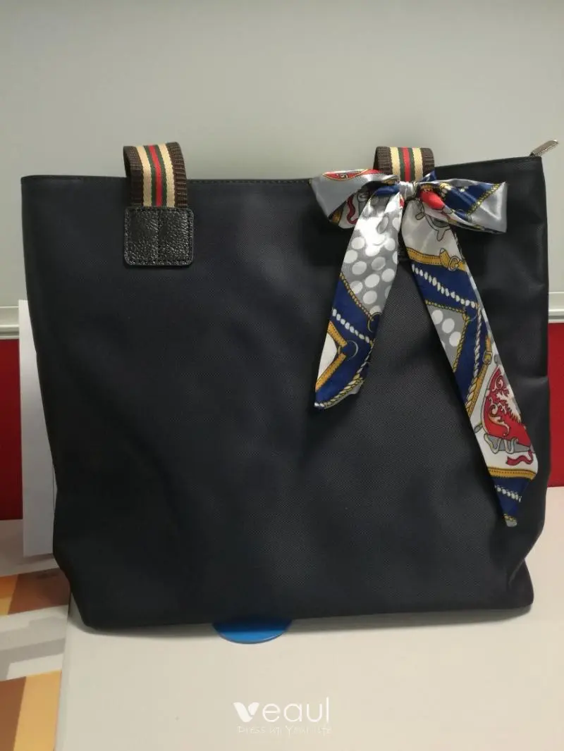 Modest / Simple Black Square Tote Bag Shopping Bag Shoulder Bags 2021 ...